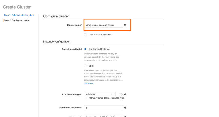 Deploying A Sample React App To Ecs Dev Community