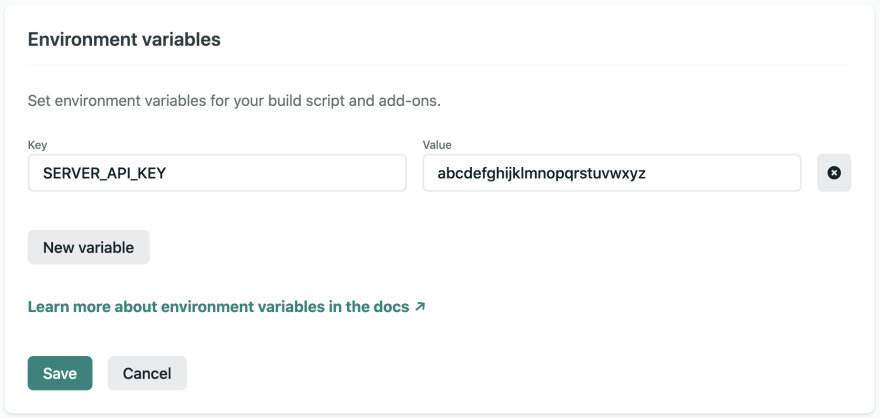 How To Secure Api Key By Storing It As An Environment Variable In Netlify Dev Community