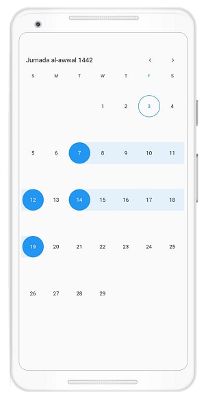 Introduction To Hijri Date Range Picker In Flutter Dev Community