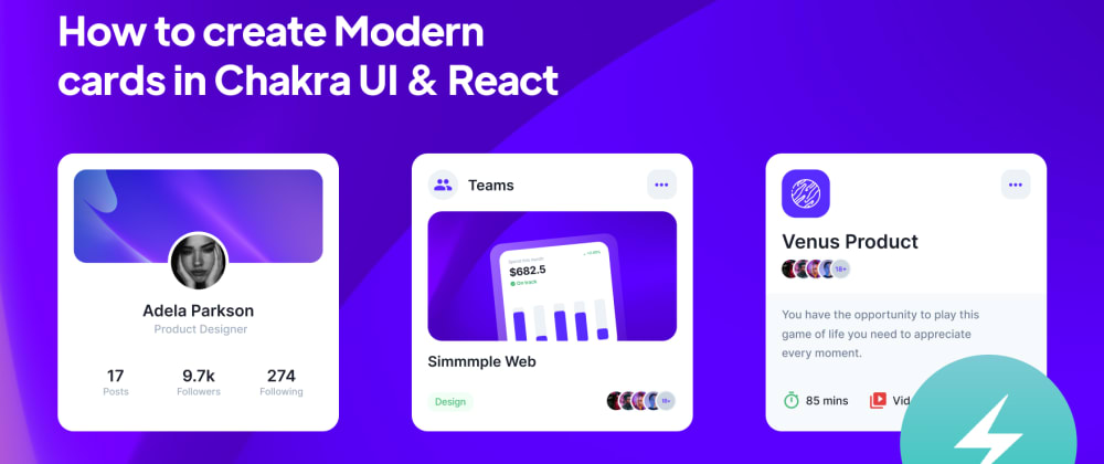 How To Create Modern Cards In Chakra Ui And React Js ⚡️ Dev Community
