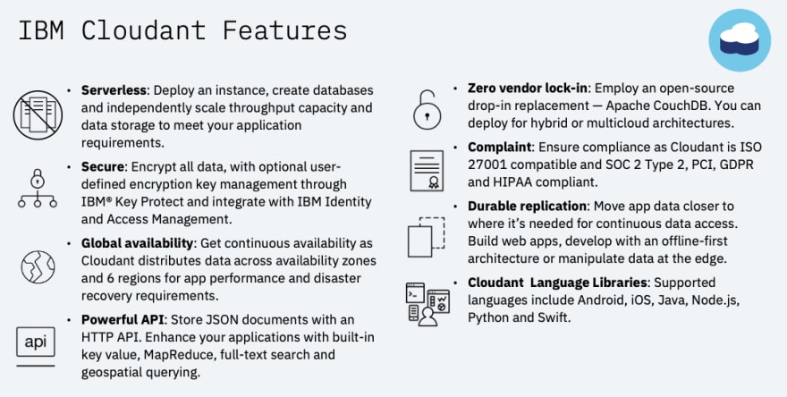 The Simple Basics Of Cloudant Nosql Db Dev Community