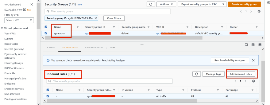 Create And Connect To Rds Aurora Serverless Mysql Database Thru Cloud9 Dev Community