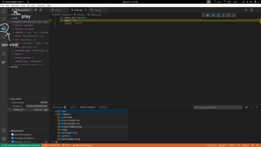 How To Configure A Docker Vs Code Development Environment Dev Community