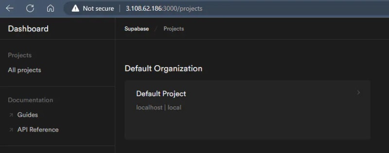 Self Hosting Supabase On Aws Dev Community