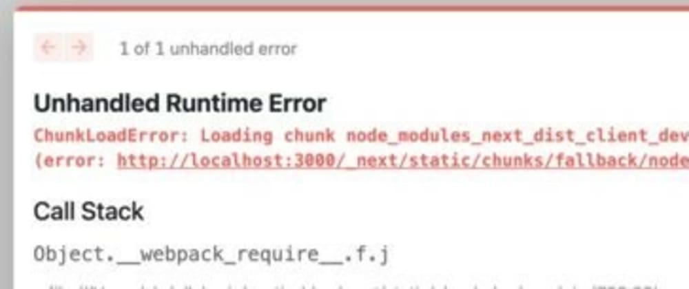 How To Solve Nextjs Chunkloaderror Loading Chunk Nodemodulesnextdistclientdevnoopjs