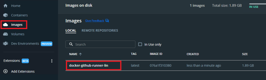 Create A Docker Based Self Hosted Github Runner Linux Container Dev Community