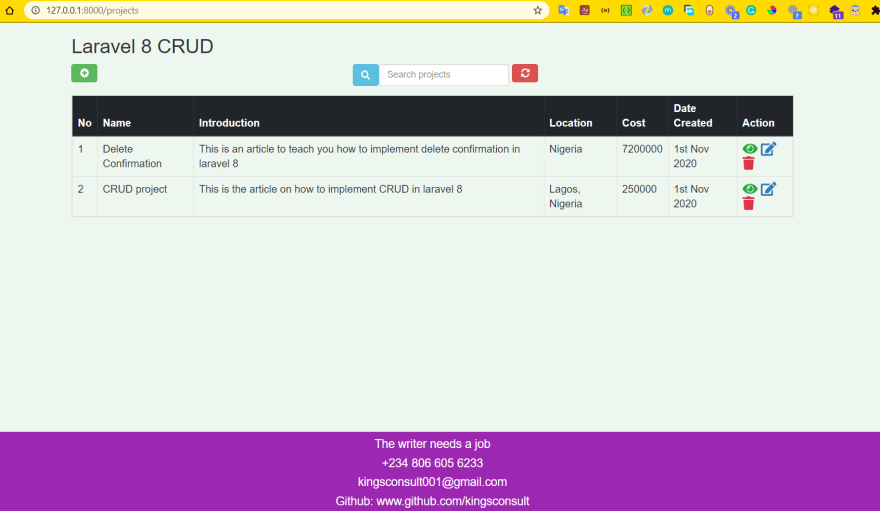 How To Implement Delete Confirmation In Laravel 8 76 With Modal Dev Community