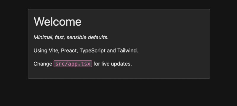 Starter Kit For Vite Preact Typescript Tailwind Eslint Stylelint Prettier Configuration