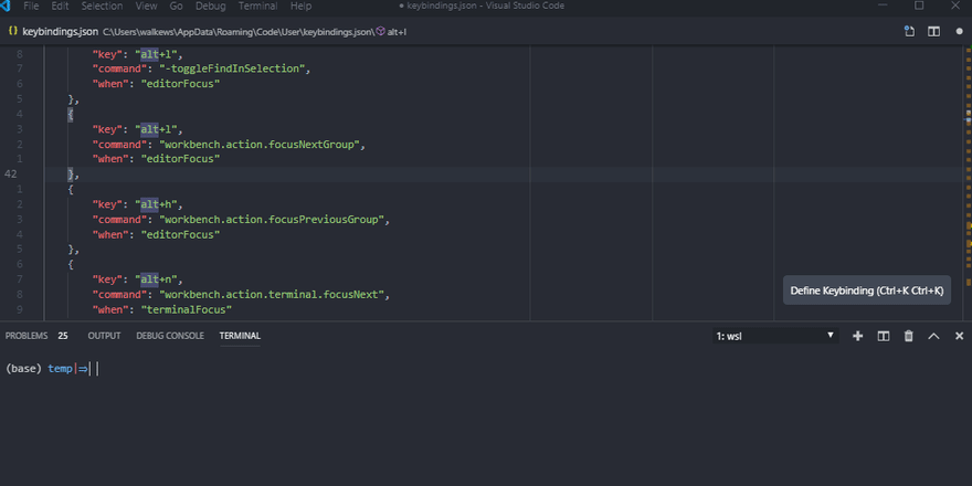 Keyboard Driven Vscode Dev Community