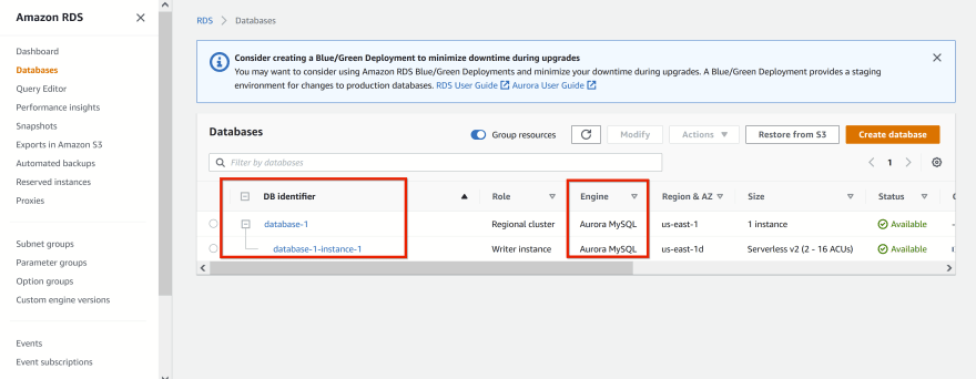Create And Connect To Rds Aurora Serverless Mysql Database Thru Cloud9