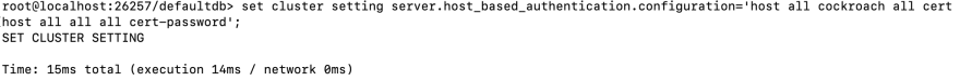 Cockroachdb Host Based Authentication Dev Community