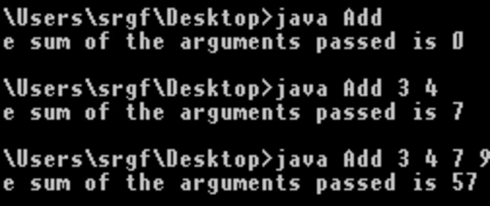 Taking Input As Command Line Arguments In Java Dev Community