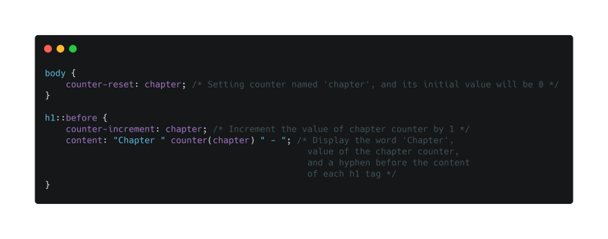 Understanding CSS Counters - DEV Community