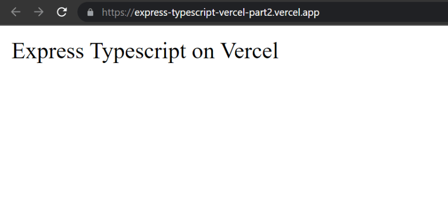 Deploy Node Api Express Typescript On Vercel Dev Community