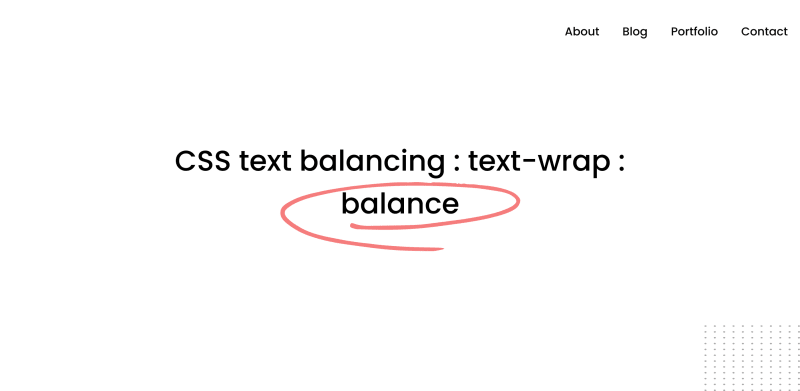 CSS text balancing : text-wrap : balance - DEV Community CSS text balancing : text-wrap : balance - DEV Community