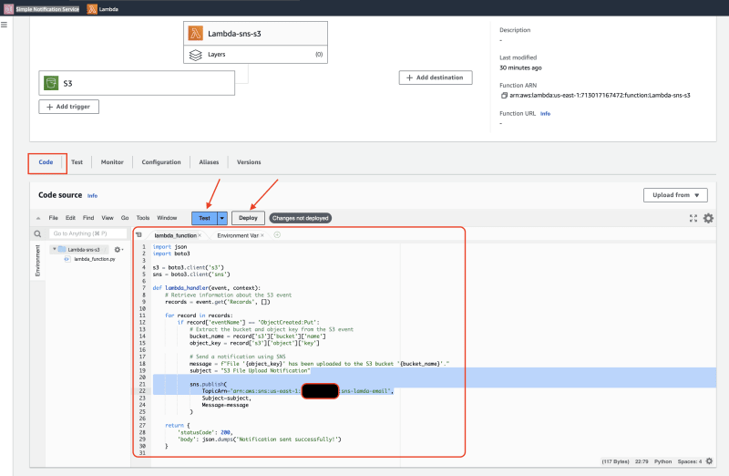 Automating S3 File Upload Email Notifications with AWS Lambda and SNS ...