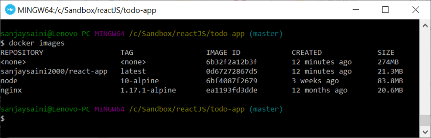 How To Dockerize Reactjs App Dev Community