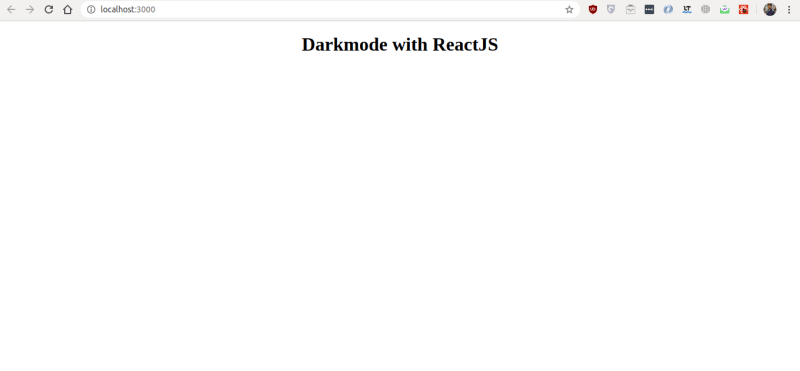 Reactjs Dark Mode Using Local Storage Part 2 Dev Community