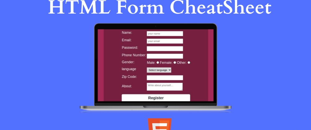 What Are The Different Types Of Inputs In Html Forms Dev Community