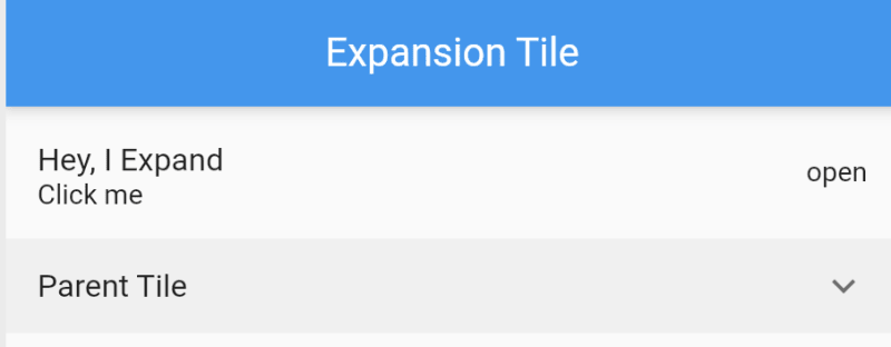 Exploring Simple Widgets I: The Expansion Tile - DEV Community Exploring Simple Widgets I: The Expansion Tile - DEV Community