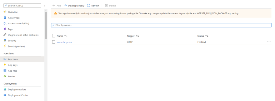 Creating Serverless Rest Api With Azure Functions Using Nodejs Trigger Dev Community
