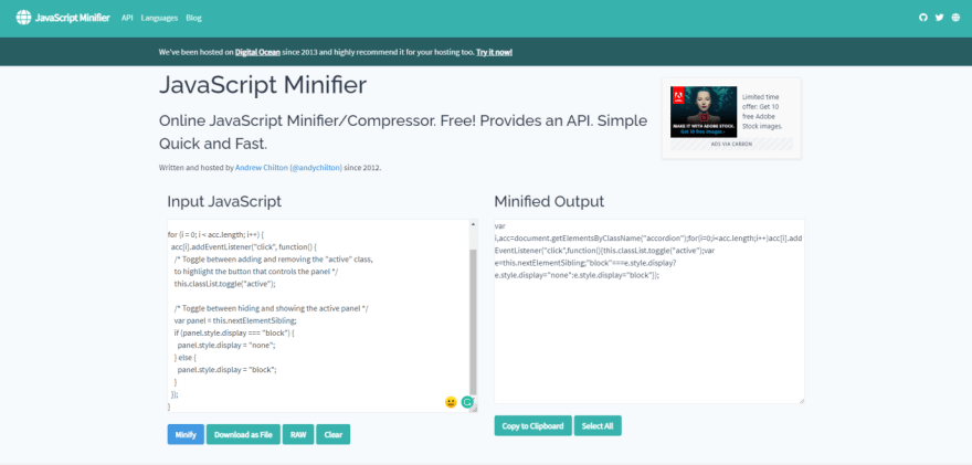 Minification Of Css And Javascript