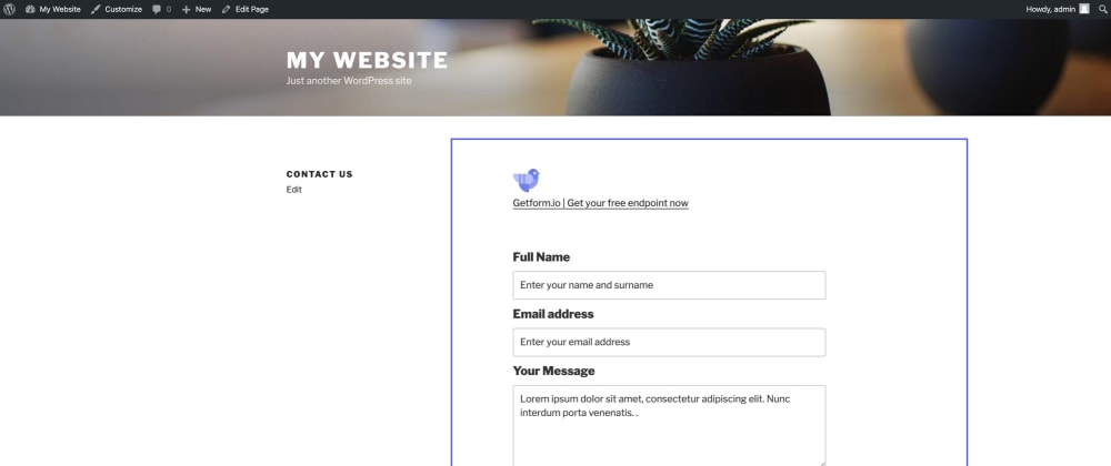 Creating A Wordpress Contact Form Without A Plugin Dev Community