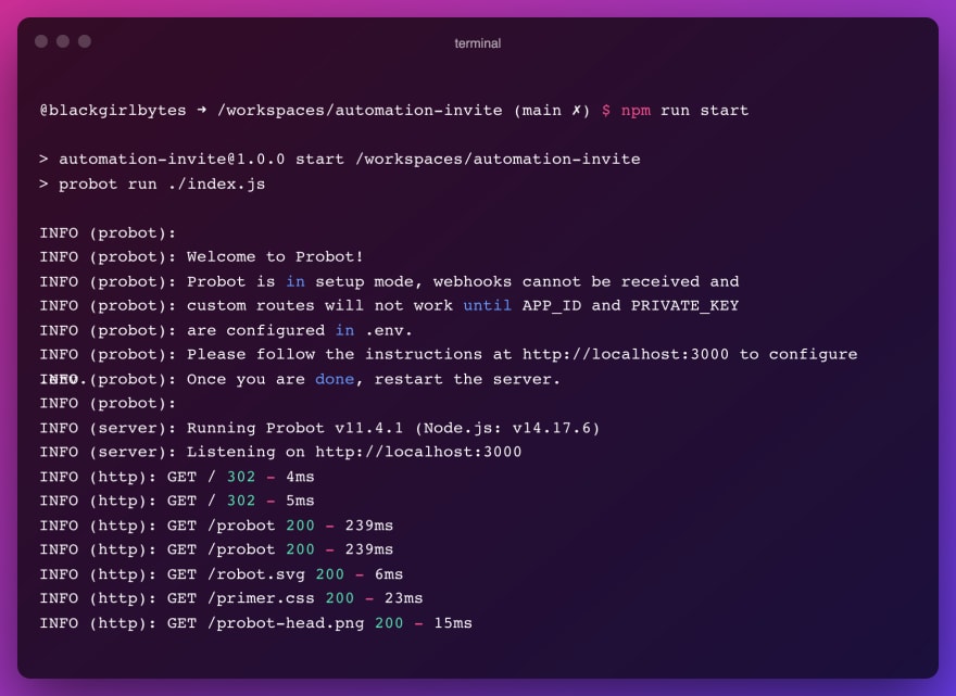Developing My First Github App With Probot Dev Community