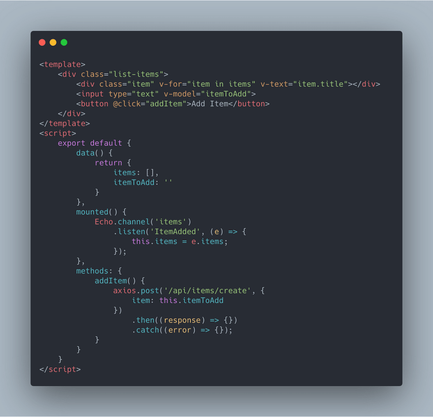 Adding Real Time Updates To Your Laravel And Vue Apps With Laravel Websockets Dev Community