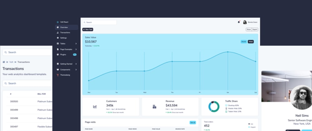 Show Dev Open Source Admin Dashboard Ui Library In Reactjs And Bootstrap 5 Dev Community