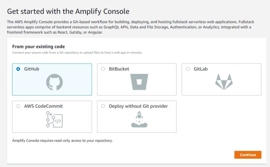 Deploying React App Using Aws Amplify With Ci Cd Pipeline Setup Dev Community