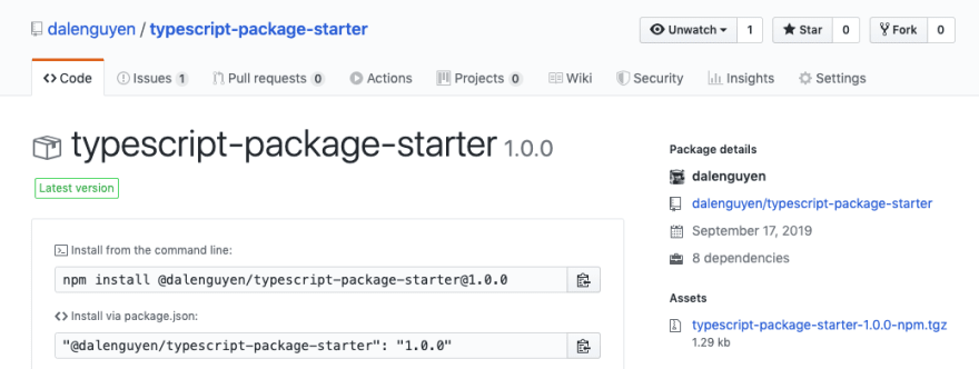 Create Your First Github Package Dev Community