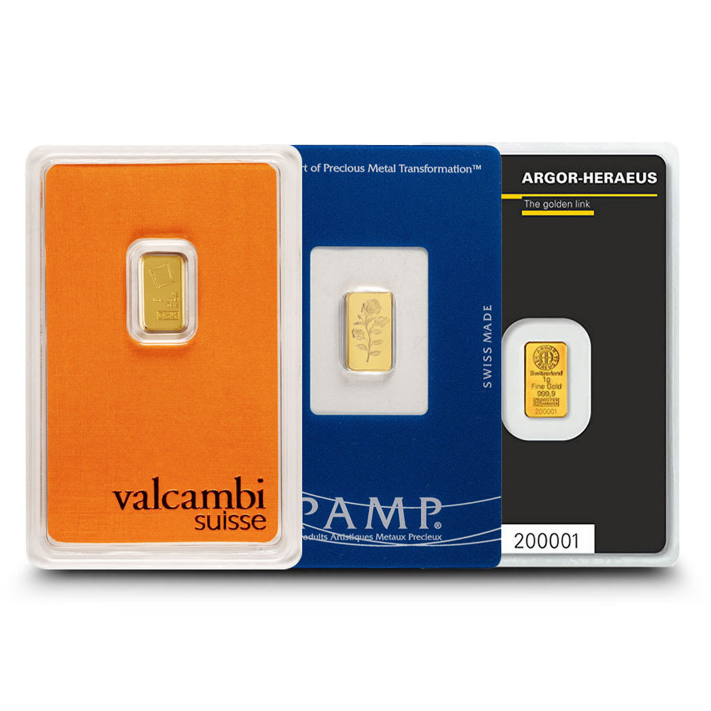 1 Gram Gold Bar in Assay | Any Mint - Provident Metals™