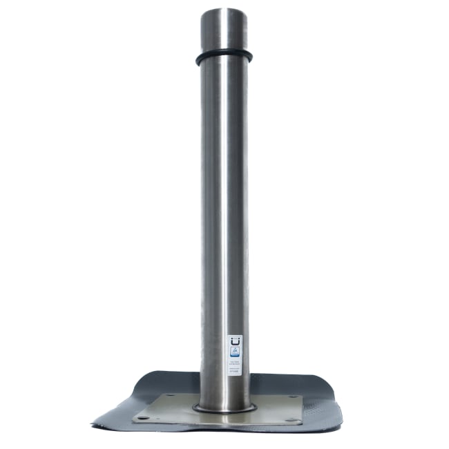 Sikaplan taksluk rustfri 75mm/60cm m/løvrist Prefa