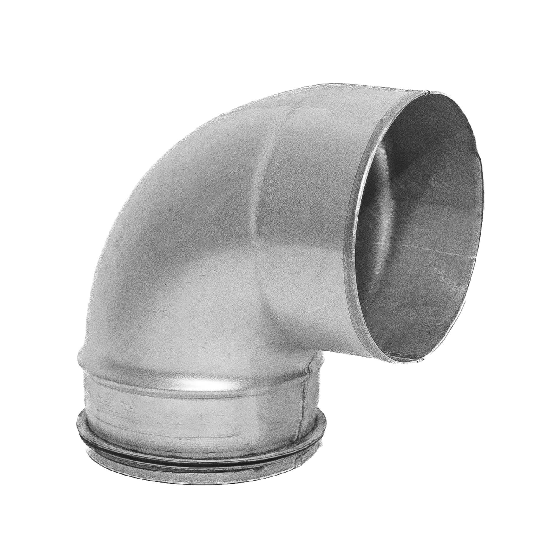 Kortbend 100-90 muffe/nippel Prefa