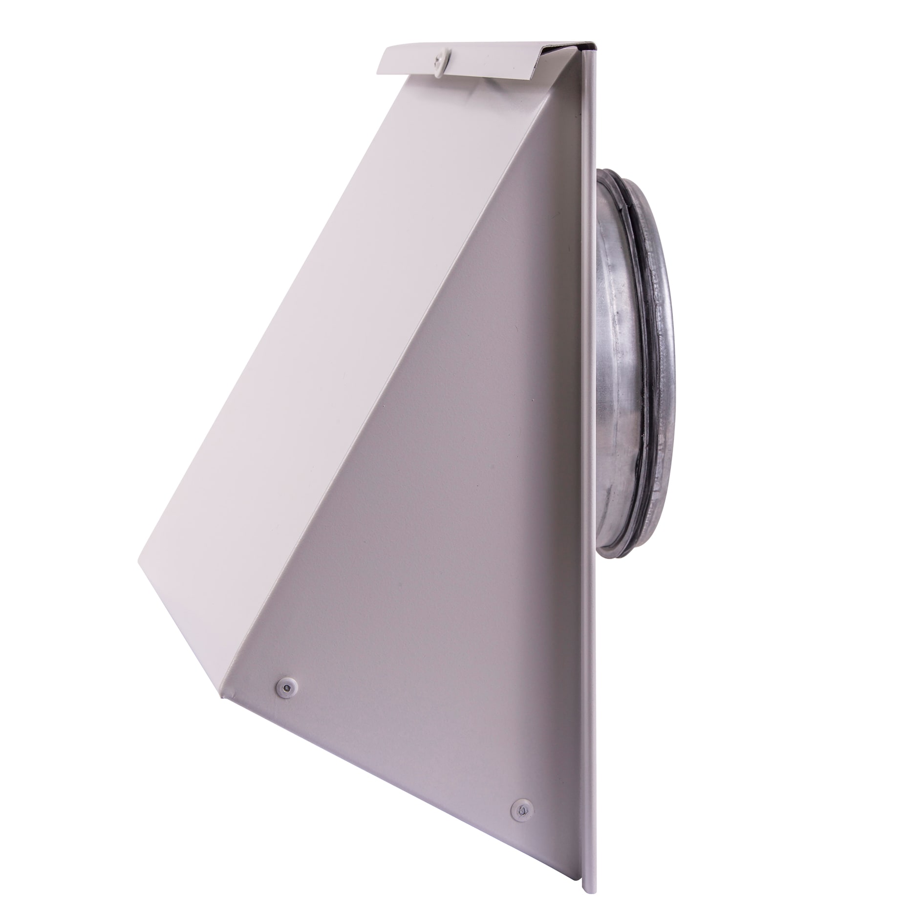 Ytterveggskappe V13 125mm hvit Prefa