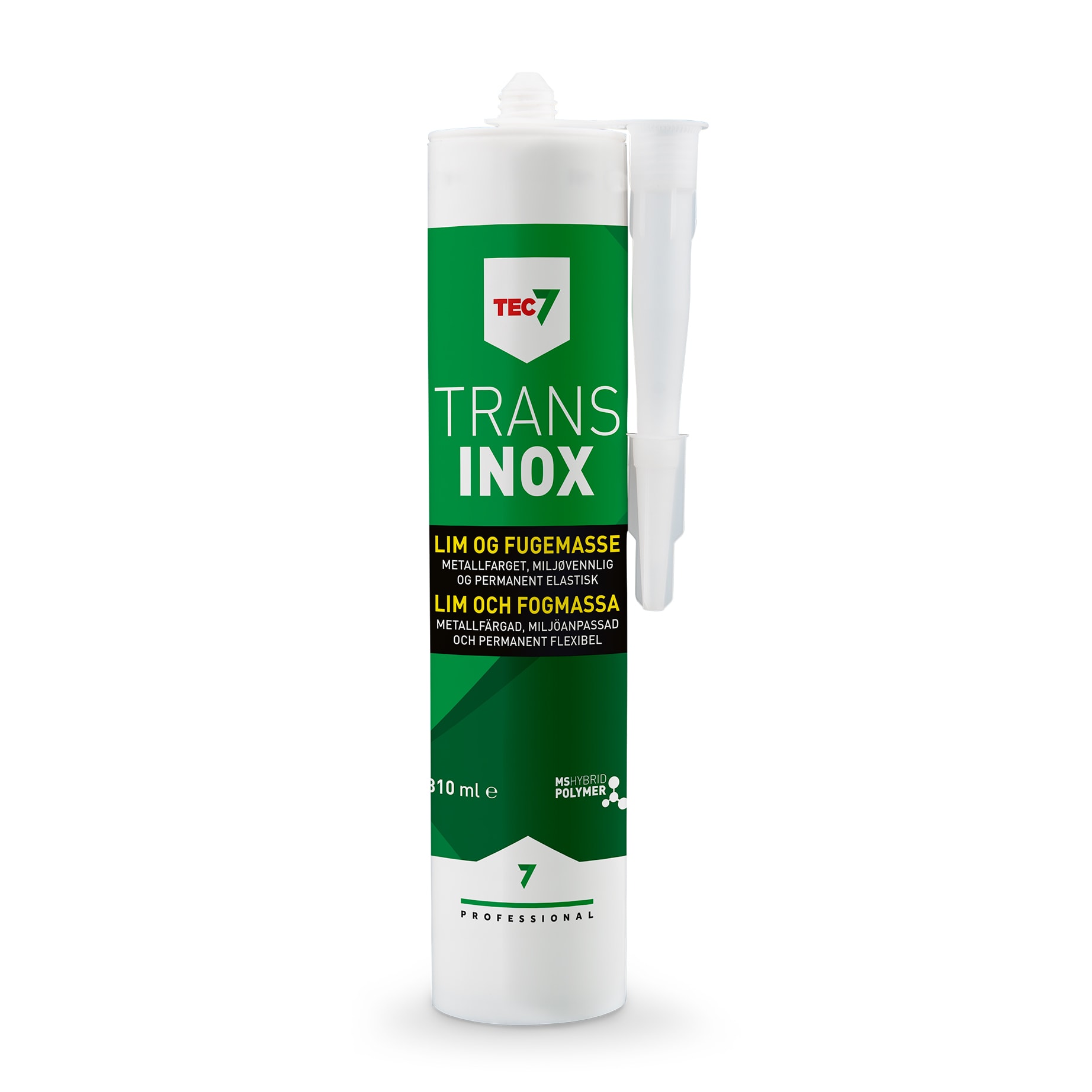 Tec7 Inox sølv/transparent (Trans7) 310ml (6 patr. i krt) Velkommen