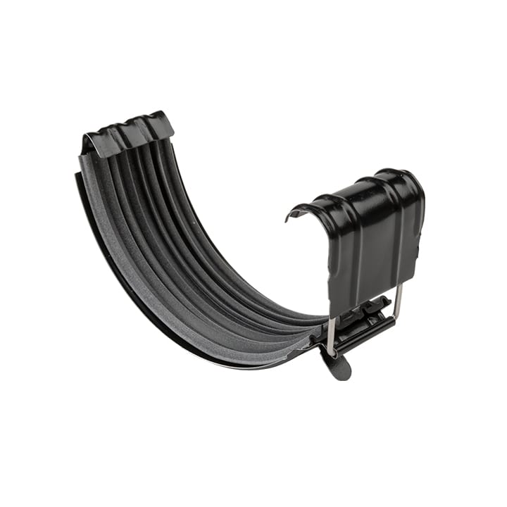 Renneskjøt stål sort 125mm Prefa