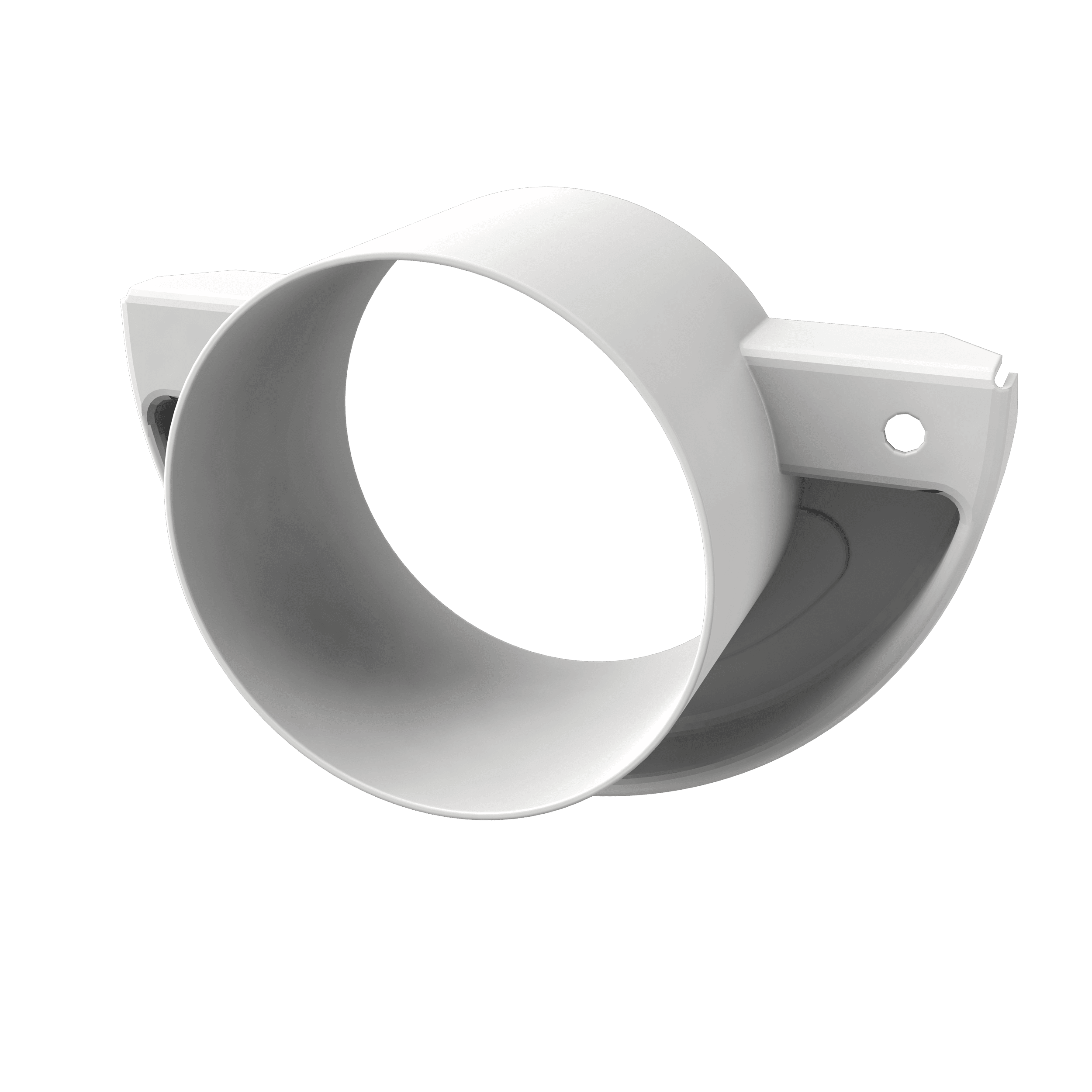 Endebunn m/muffe T-120 hvit 1216AH Prefa