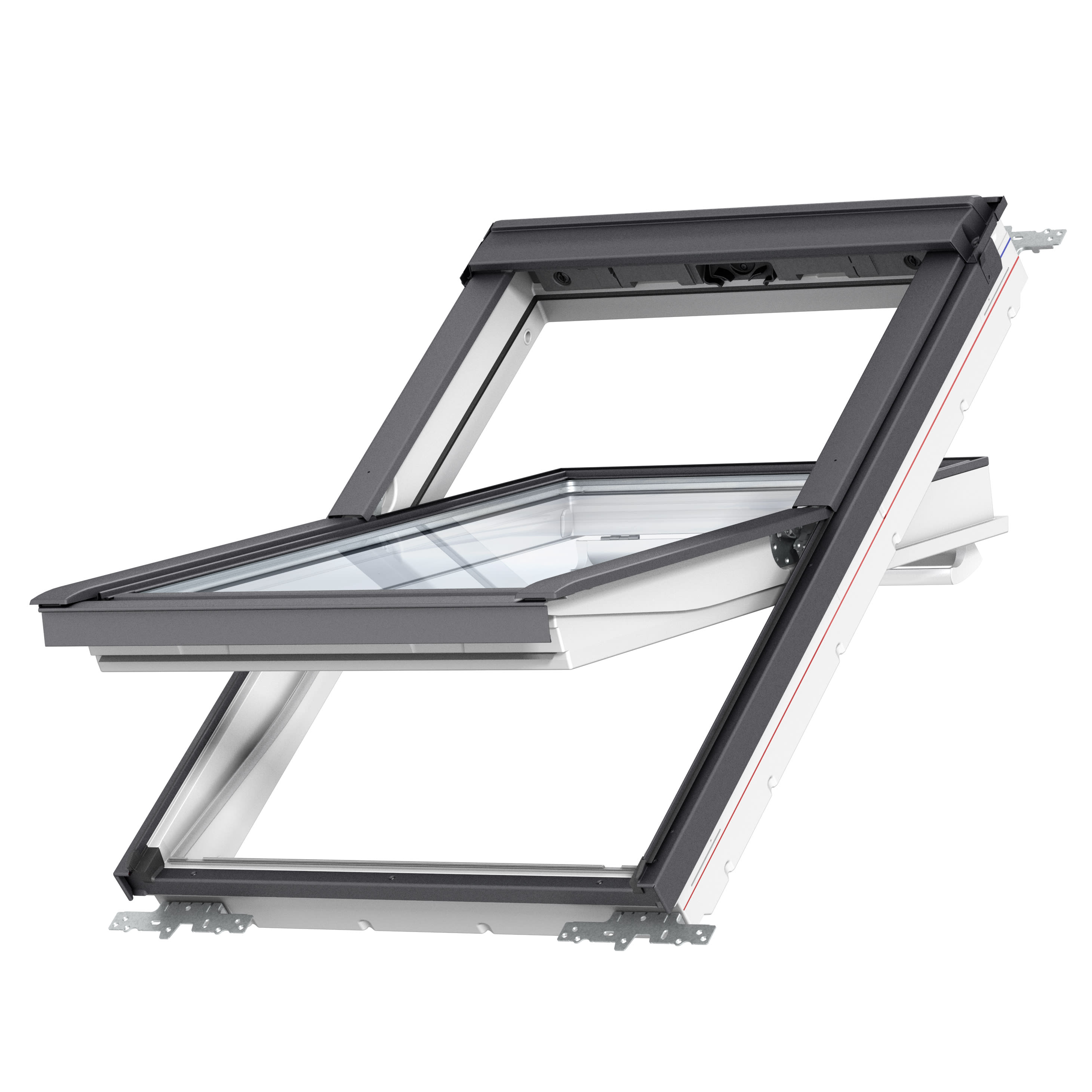 Velux GGU MK06 78x118 Midthengslet vedlikeholdsfri 0066 3-lags Prefa