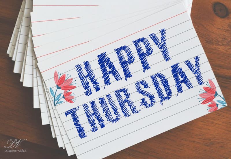 Happy Thursday - Stay Safe and Be Positive - Premium Wishes