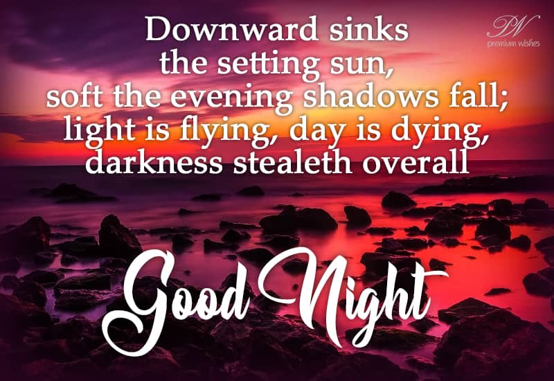 Good Night Friends - Stay safe - Premium Wishes