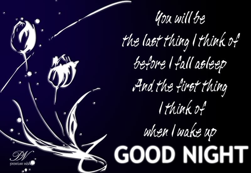 Good Night - You are always in my thoughts - Premium Wishes