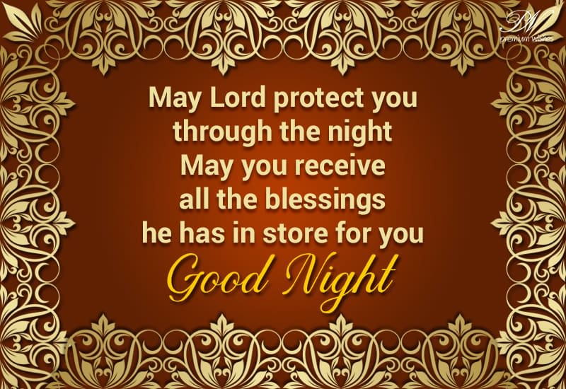 May Lord Protect You Through The Night - Good Night Friends - Premium ...