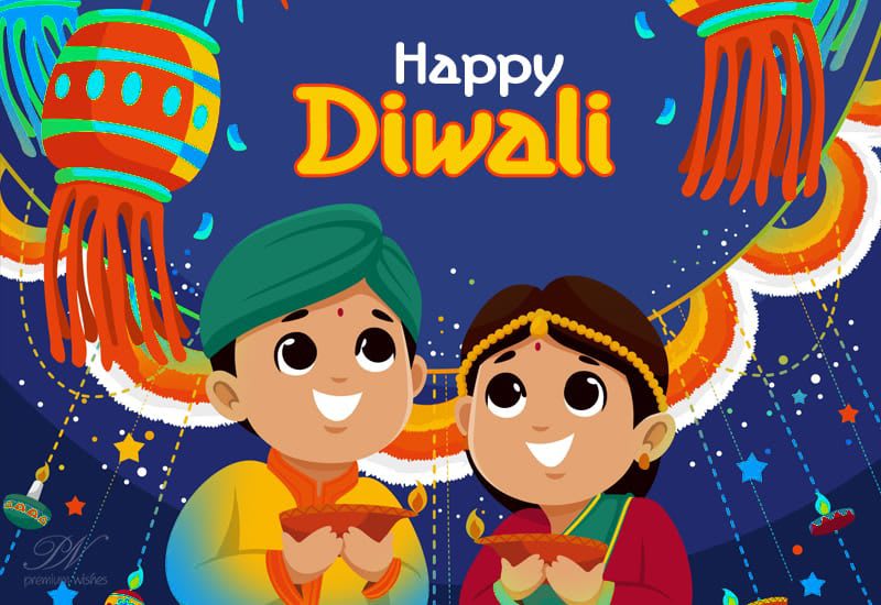 Happy Diwali Friends - Premium Wishes