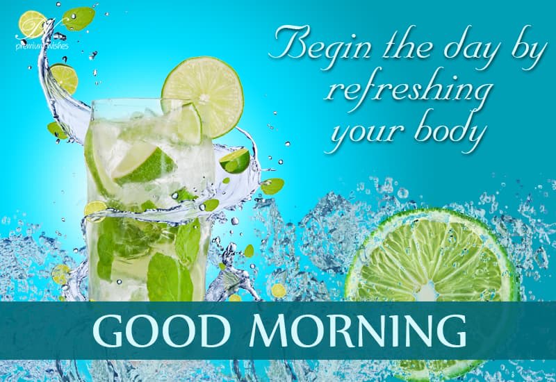 Refresh your day today - Good Morning - Premium Wishes