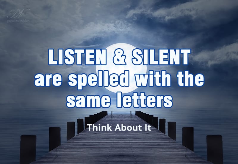 Good Morning - Listen and Silent - Premium Wishes