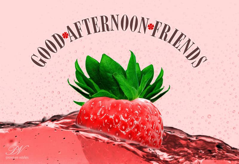 Enjoying the sunshine and rain? Good Afternoon - Premium Wishes