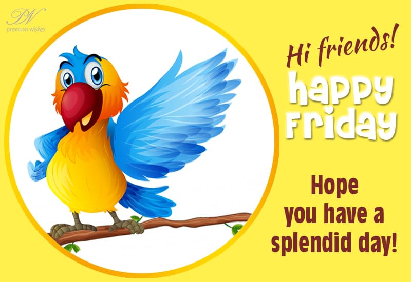 Friends Happy Friday - Hope you have a splendid day - Premium Wishes