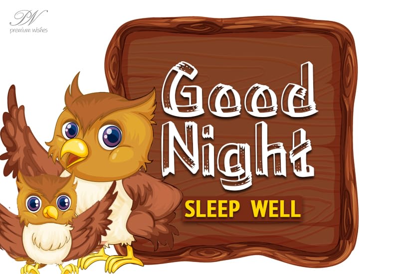 Good Night Sleep Well - Rest and Get Up Rejuvenated - Premium Wishes